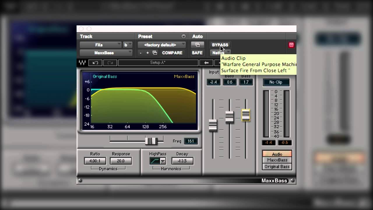 Pro Tools Tutorial: Using Waves MaxxBass In Audio Post Production - YouTube