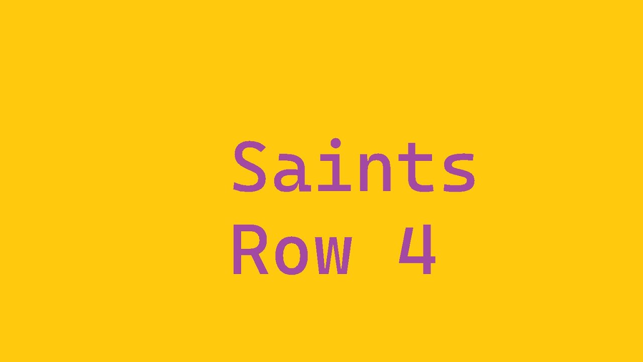 SR4 - Mini Games - Part 1 - YouTube