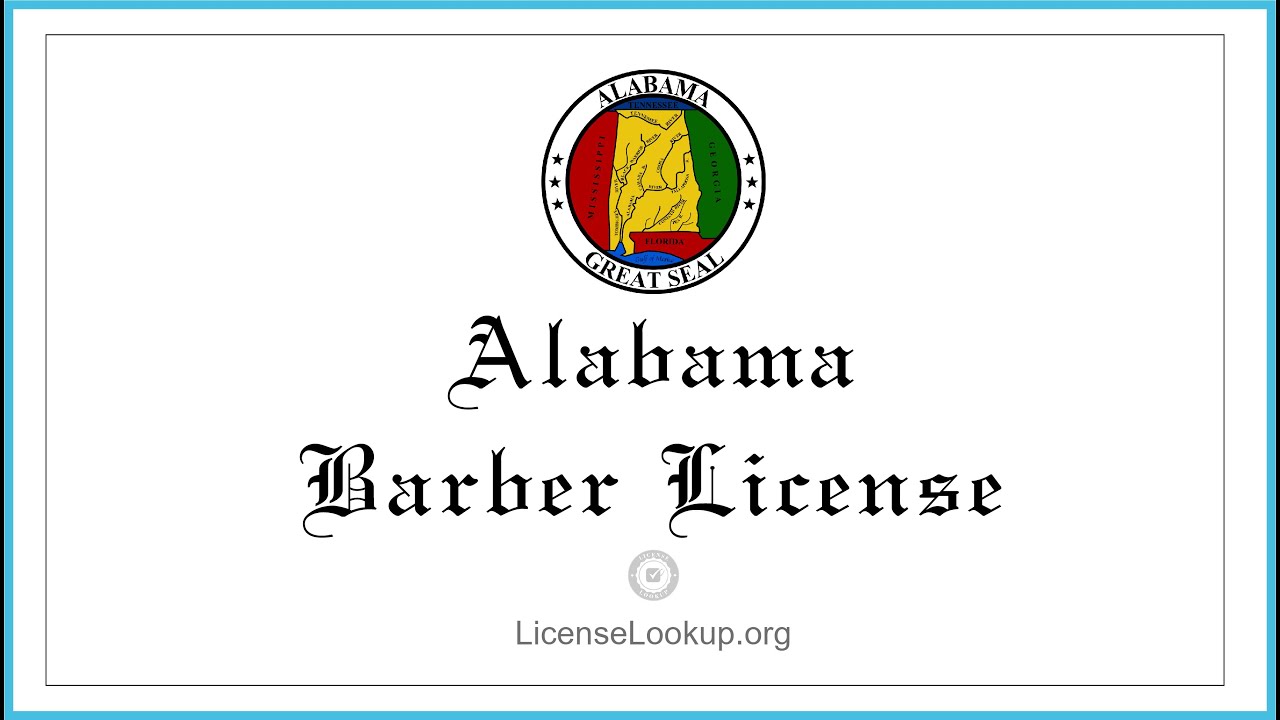Alabama Barber License - What You need to get started #license #Alabama ...