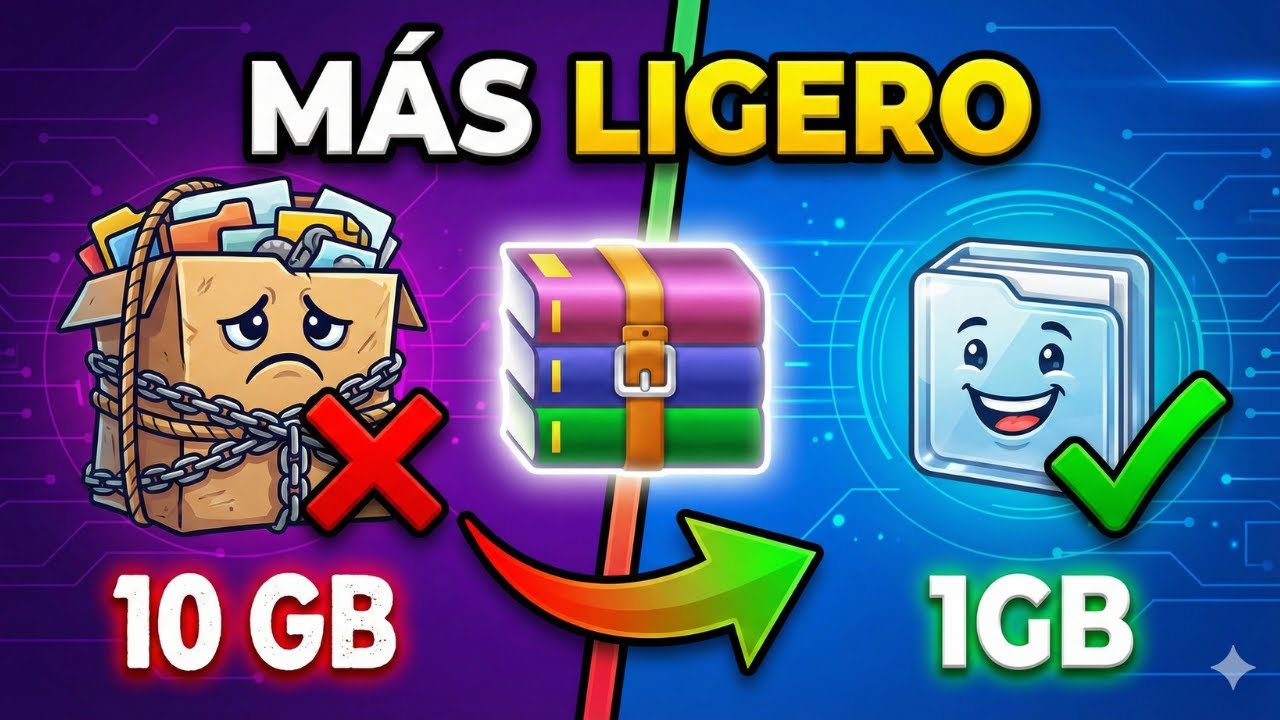 COMO COMPRIMIR Y DESCOMPRIMIR ARCHIVOS CON WINRAR - YouTube
