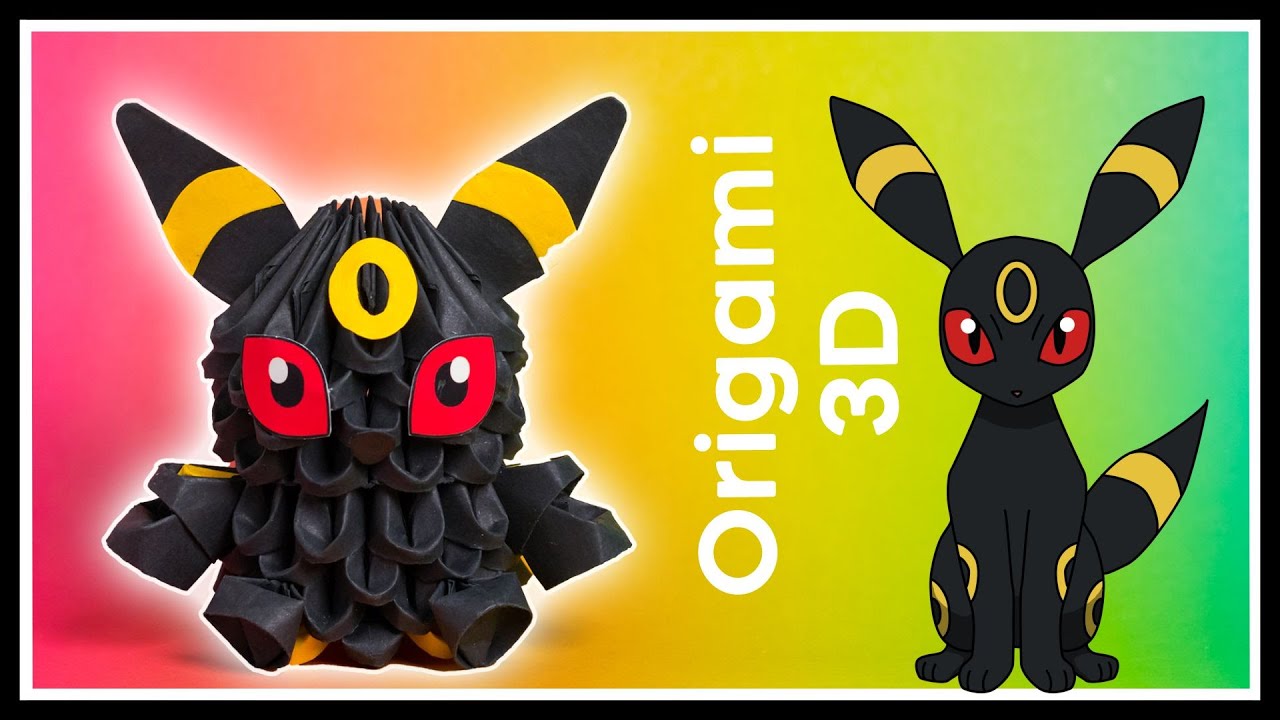 🔥 Umbreon de Origami 3d Pokemon 🔥 - YouTube