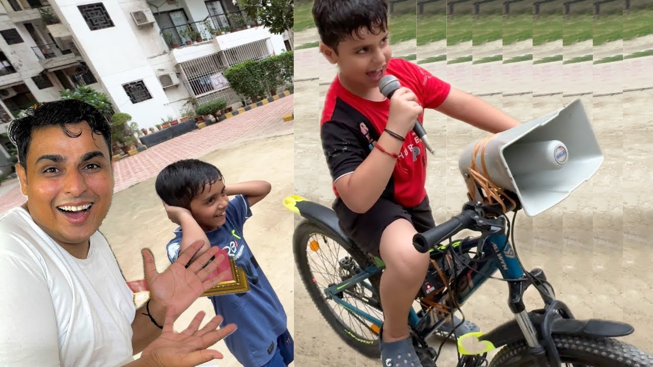 Cycle Mai Police Hooter Lagwa Diya 🚨🚔 😱 | Best Cycle Horns | Rohan ...