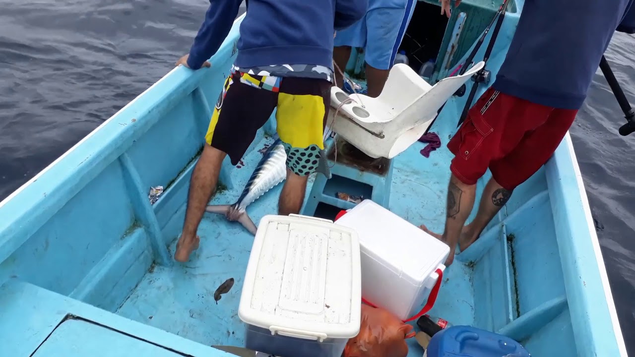 Pesca pesada en Cojimíes Manabi Ecuador wahoo arribar - YouTube