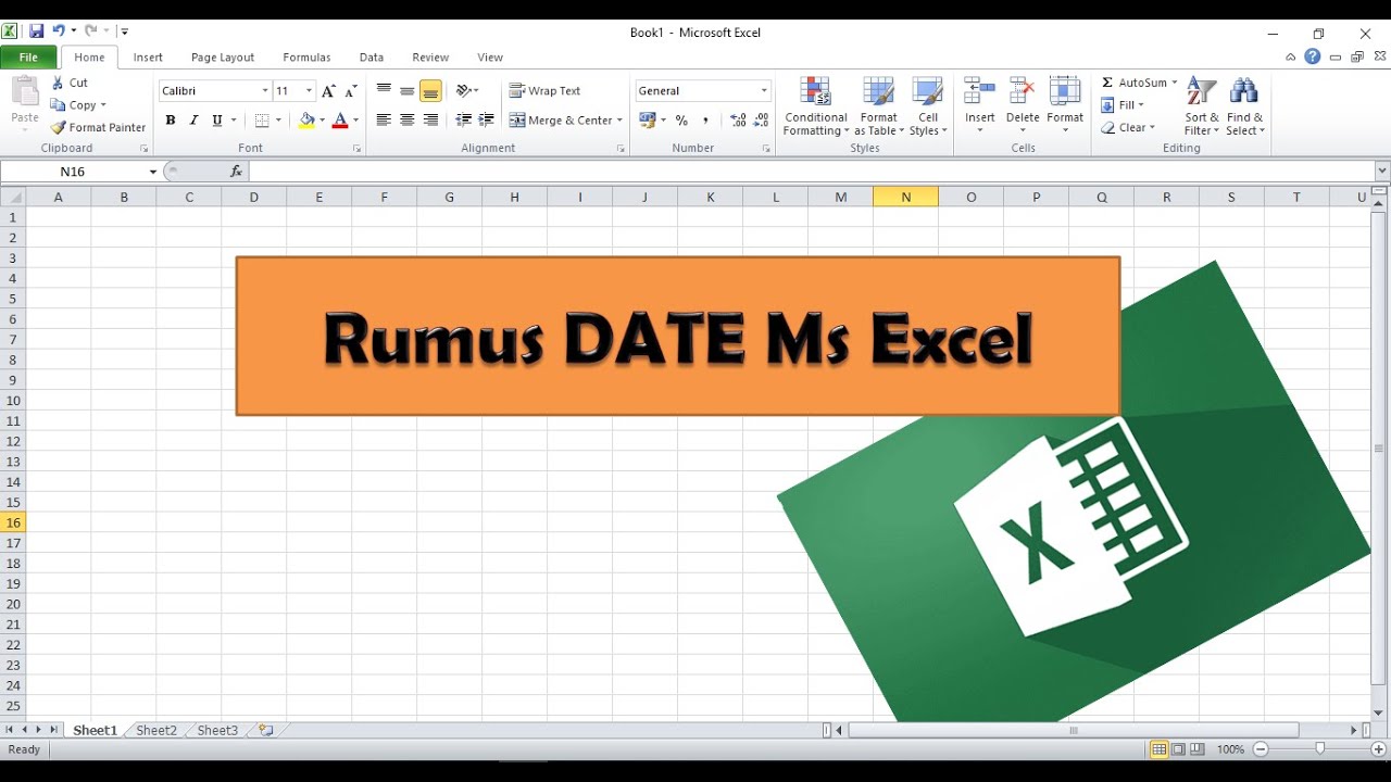 Rumus DATE Ms Excel - YouTube
