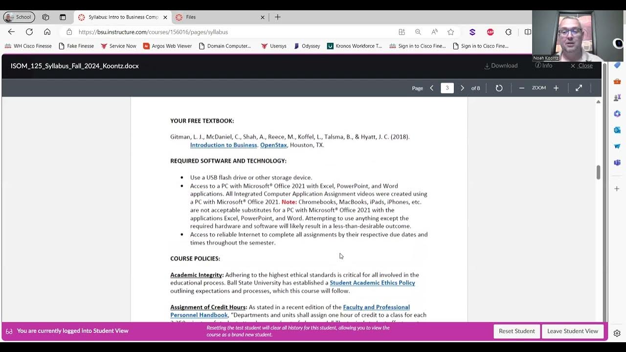ISOM 125 Fall 2024 Introdution - YouTube