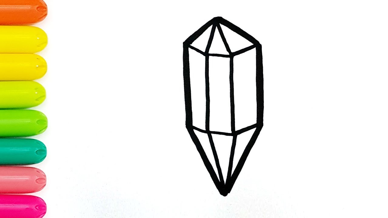 Coloring amethyst | Painting for toddlers and drawing for kids - YouTube