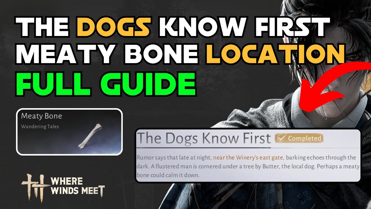 Where Winds Meet - The Dogs Know First | How To Get Meaty Bone (FULL ...
