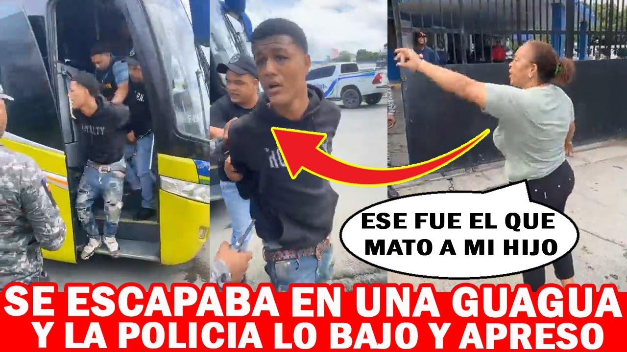 😮😮 SE IBA EN UNA GUAGUA Y LE ECHARON MANO !!! Apresan Sujeto Señalado ...