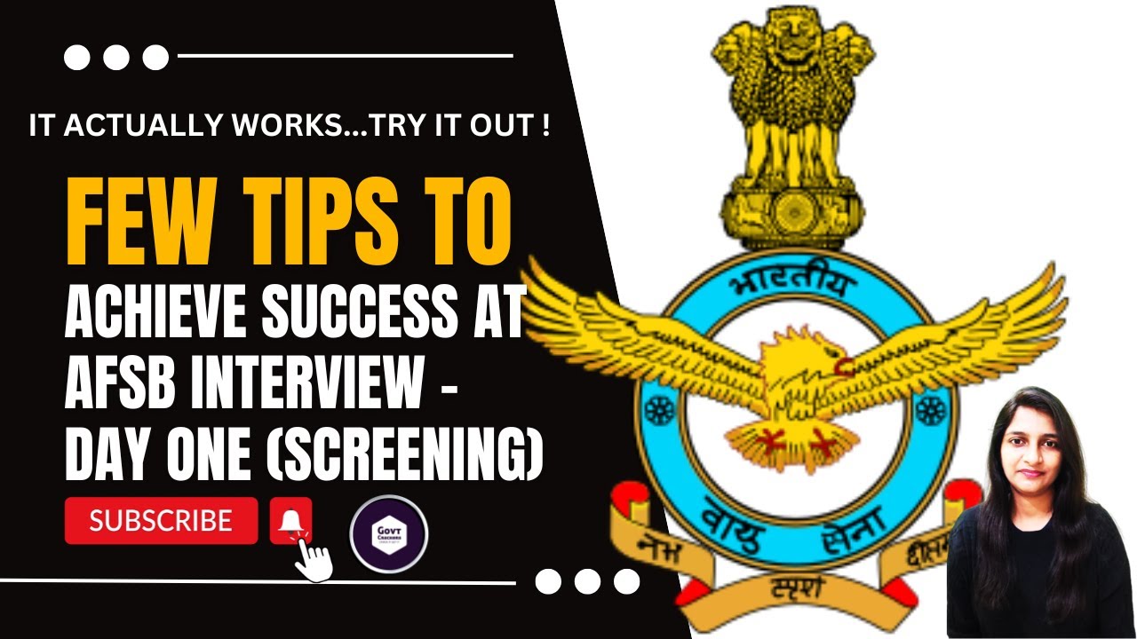 AFCAT 2 2023 AFSB INTERVIEW PREPARATION | AFSB INTERVIEW DAY ONE TIPS ...