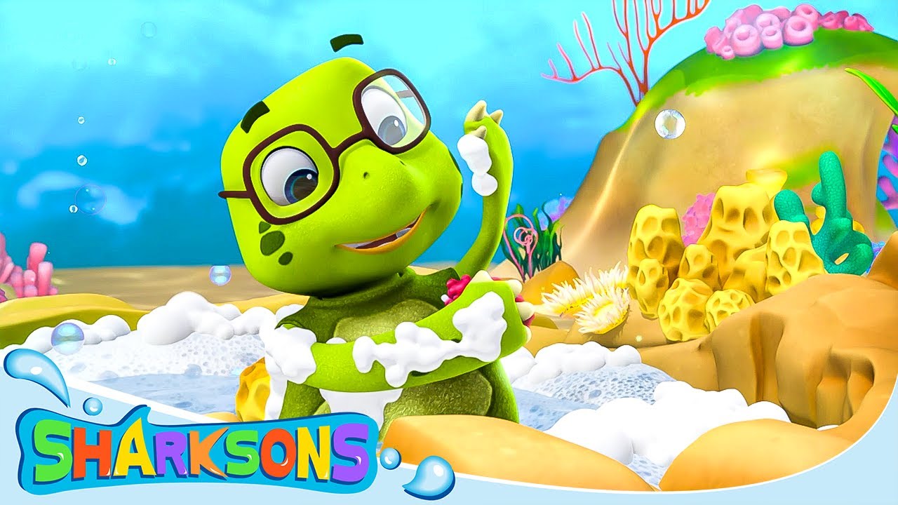 Bath Song | The Sharksons - Songs for Kids | Nursery Rhymes & Kids ...