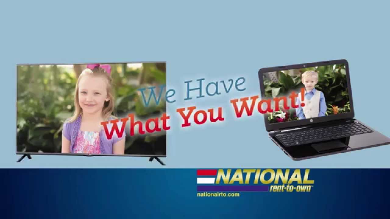 We Have What You Want at National Rent to Own - YouTube