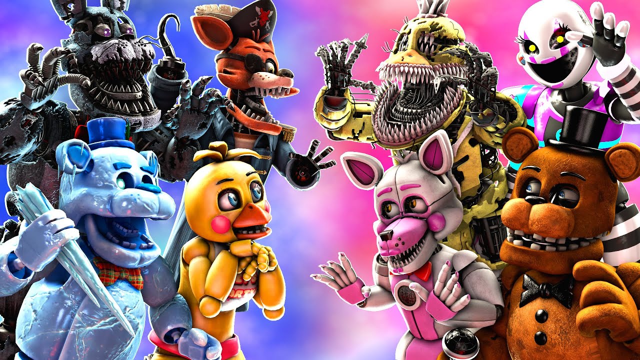 Top 10 FNaF vs FIGHT Animations (Five Nights At Freddy’s Compilation ...