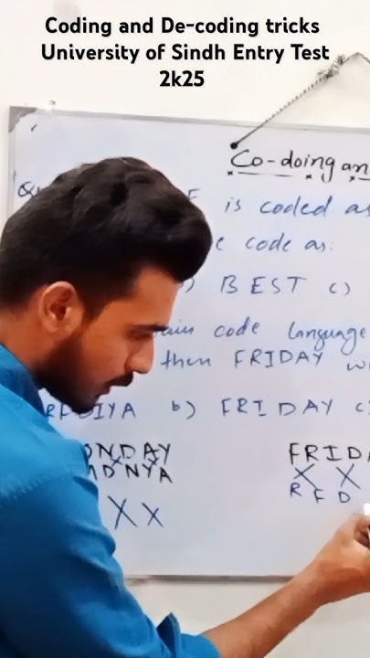 Coding and De-coding tricks important Lecture #sindhuniversity # ...