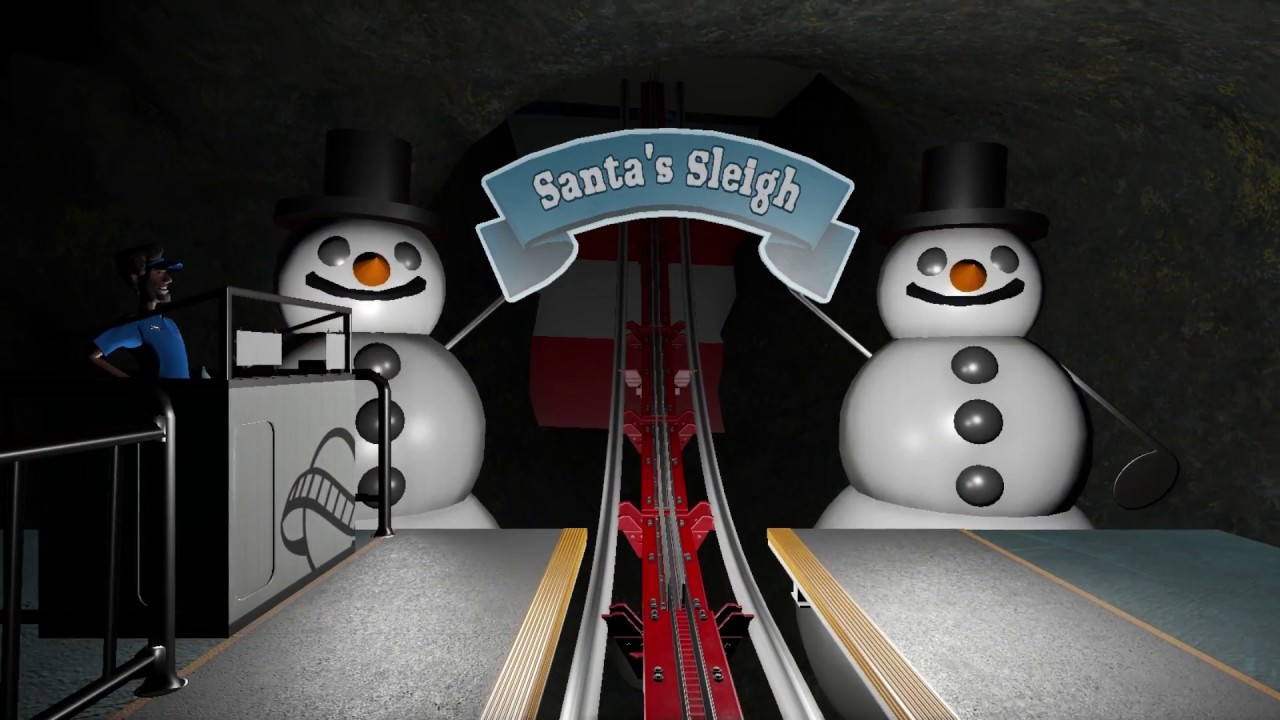 Santa's Sleigh Ride Roller Coaster - YouTube