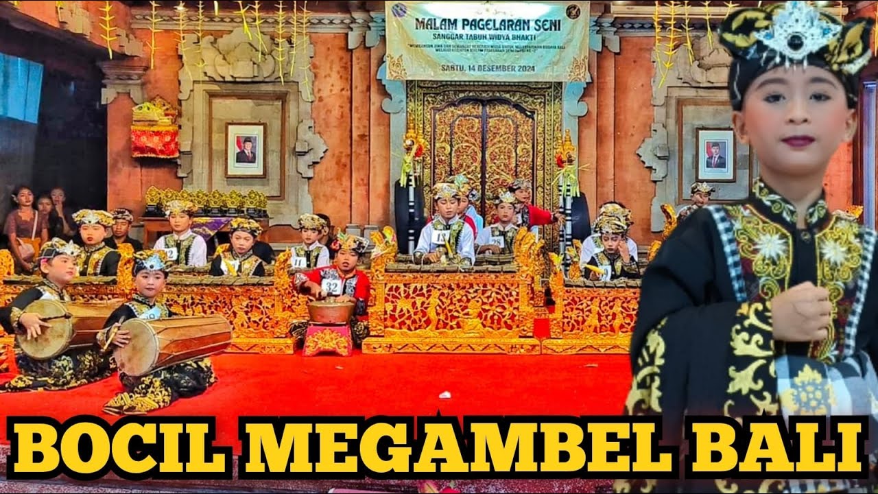 BOCIL MEGAMBEL BALI, AKSI MEMUKAU BANDBINDBUND MEKENDANG BARIS - YouTube