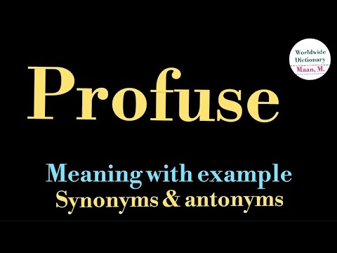 profuse meaning l meaning of profuse l profuse ka matlab Hindi mein kya ...
