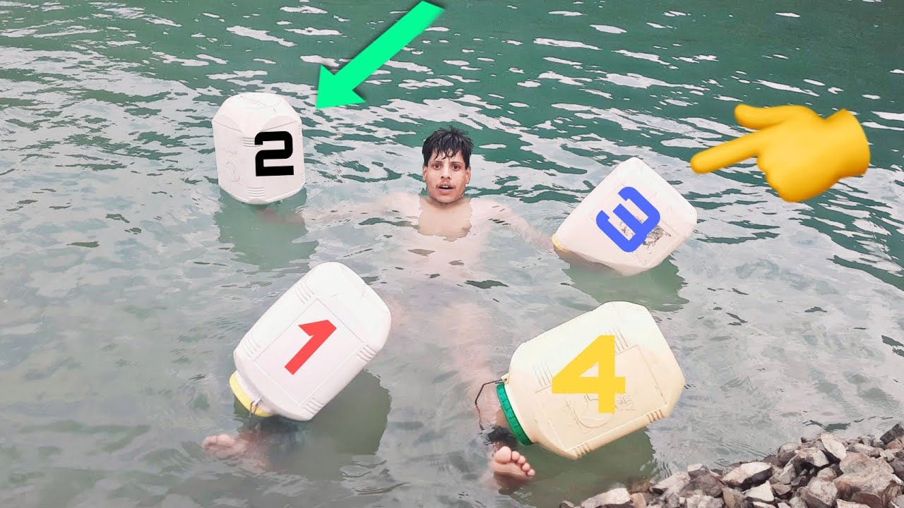 4 Water Cane On My Body Experiment ll Can I Swimming With This Jugged ...