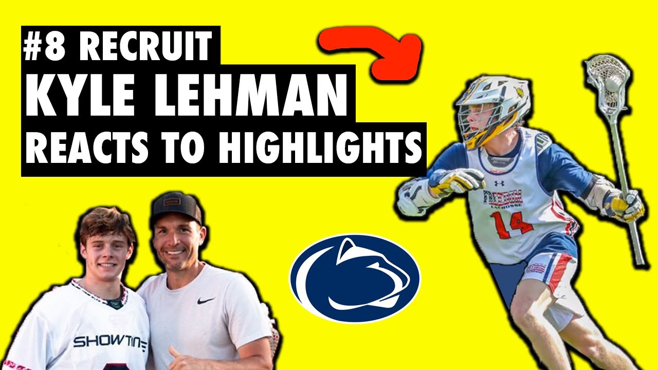 Top Lacrosse Recruit REACTS TO His Highlights (Kyle Lehman Penn State ...