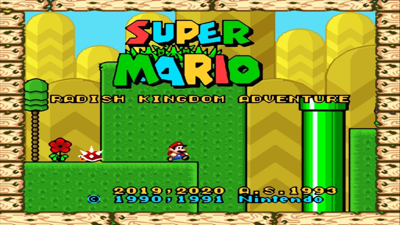 Super Mario Radish Kingdom Adventure / Super Mario World ROM Hack (SNES ...