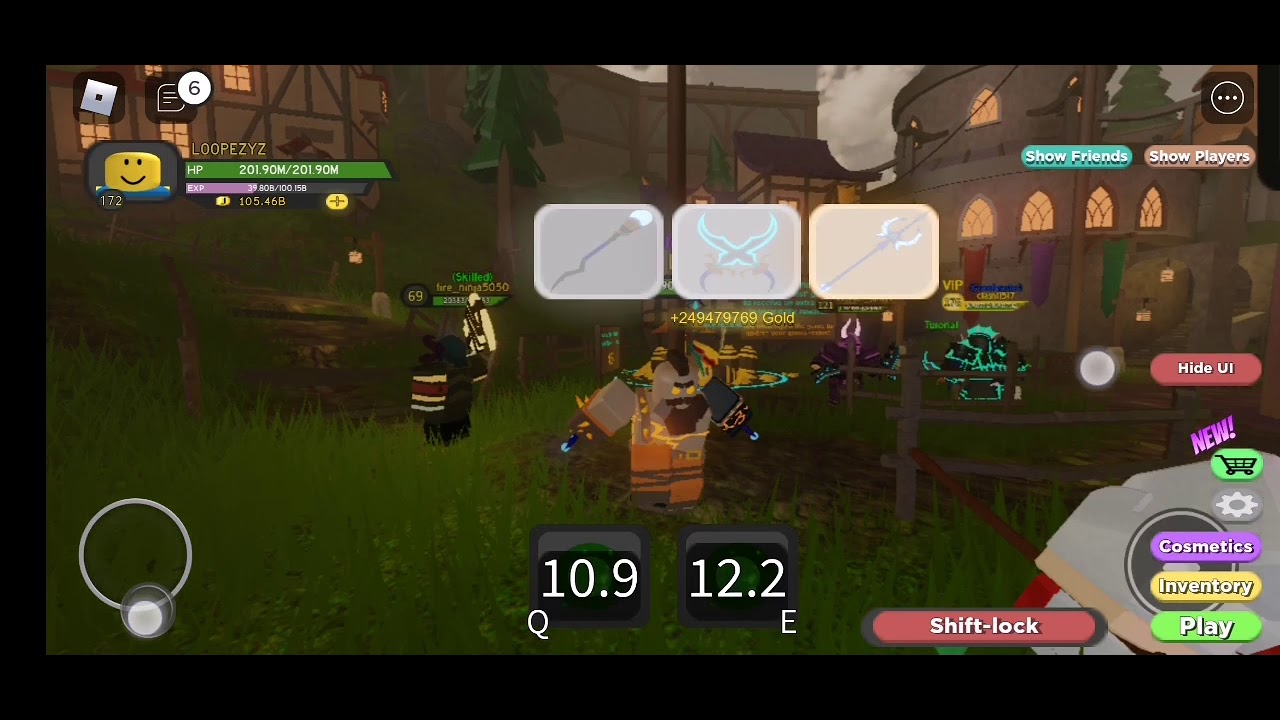 Dungeon quest got a at daily war leg from alt (16,169,659) - YouTube