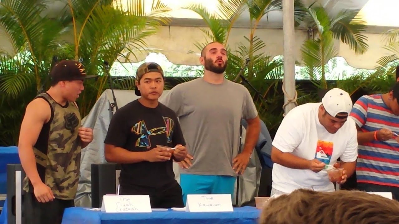 Suisan Fish Market - Spicy Ahi Poke Eating Contest (Hawaii County Fair ...