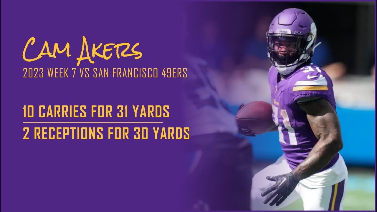 Cam Akers Every Run and Catch vs San Francisco 49ers | 2023 Week 7 ...