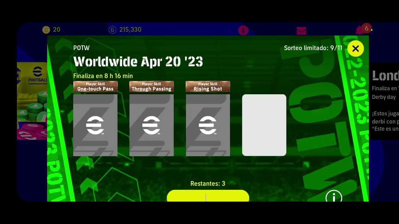 esas 3 veces le das cancelar y en la ultima ya le dad al tiro yo lo ...