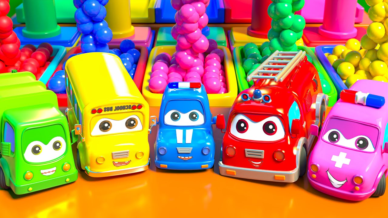 Sing Humpty Dumpty and Learn | Mysterious Colorful Pool & Happy Cars ...