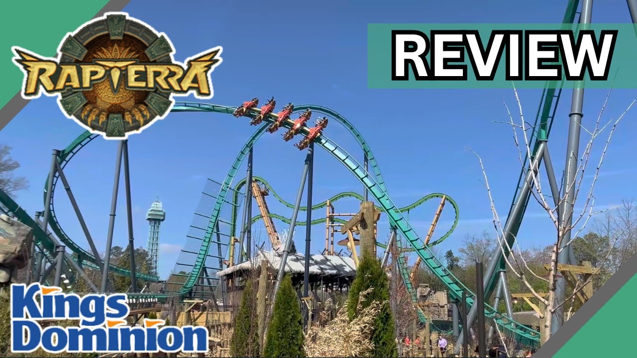 Rapterra Review | Kings Dominion's NEW Wing Coaster - YouTube