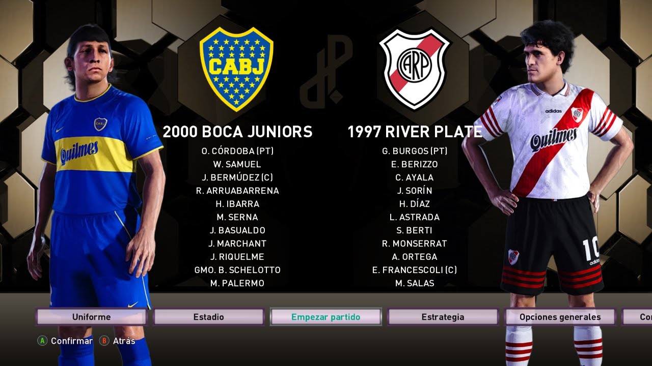 Boca Juniors "2000" vs River Plate "1997" - Partido Clásico - PES 2021 ...