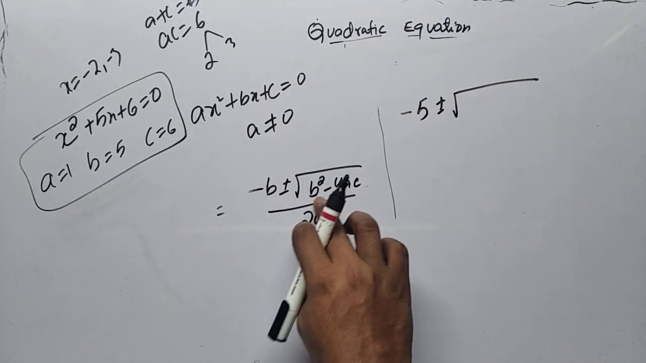 Class 10 TS/ AP Board | Quadratic Equation Part 3 | formula method ...