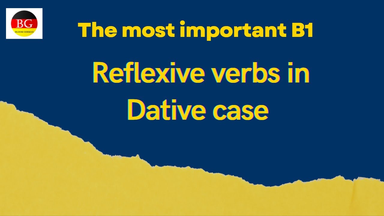 Reflexive verbs in Dative case B1 - YouTube