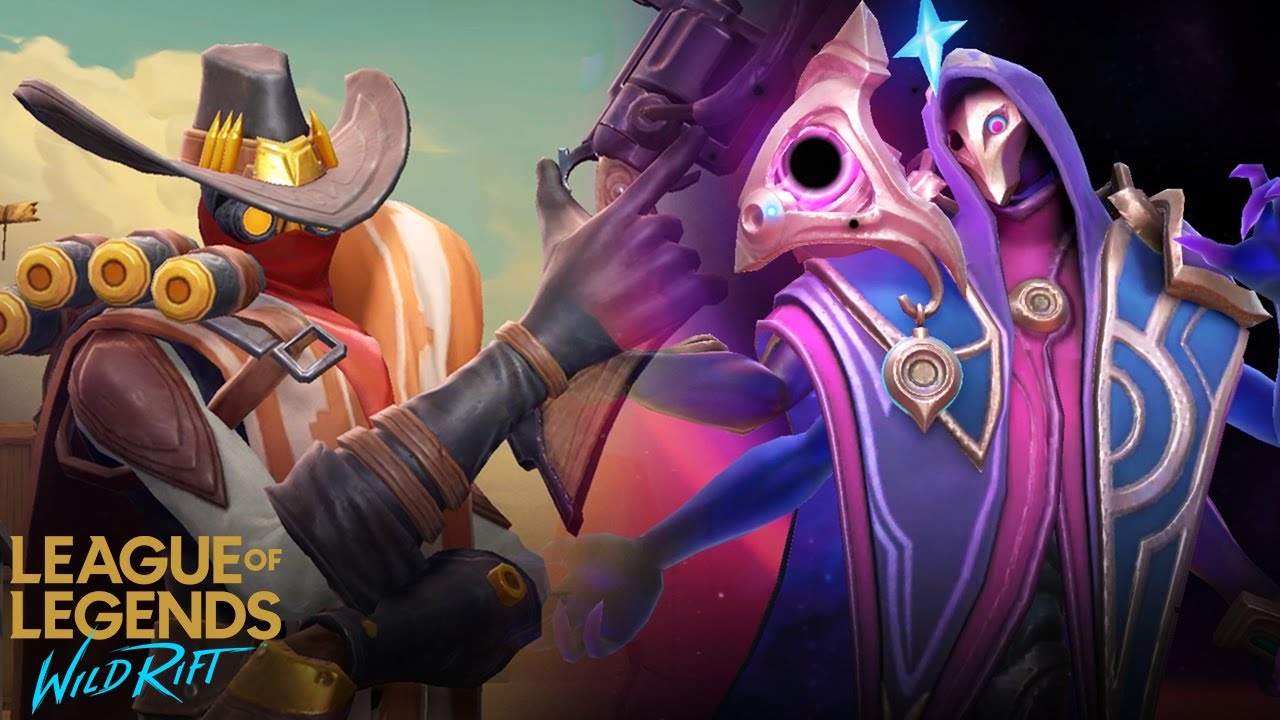 Jhin Skins Comparison | Dark Cosmic & High Noon Jhin | Wild Rift - YouTube