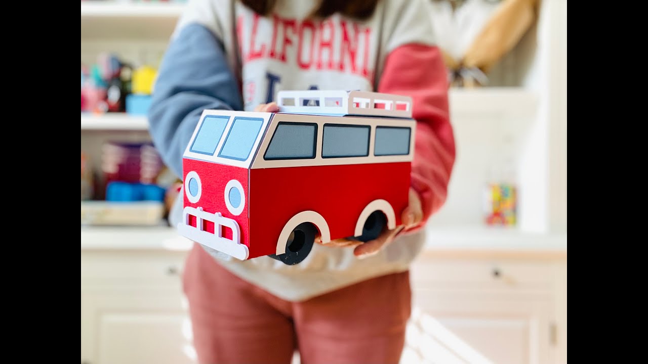 Camper Van Gift Box tutorial - Cricut & Silhouette Cameo paper craft ...