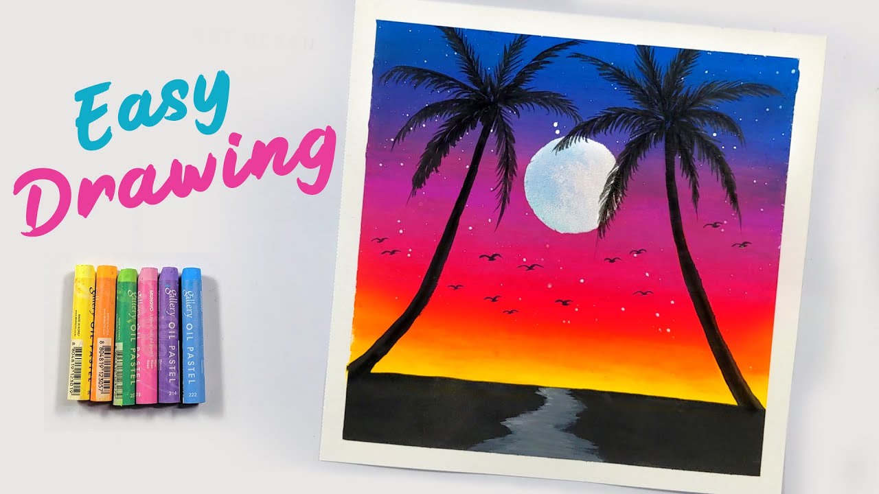 Easy Pastel Color painting ideas #easydrawing - YouTube