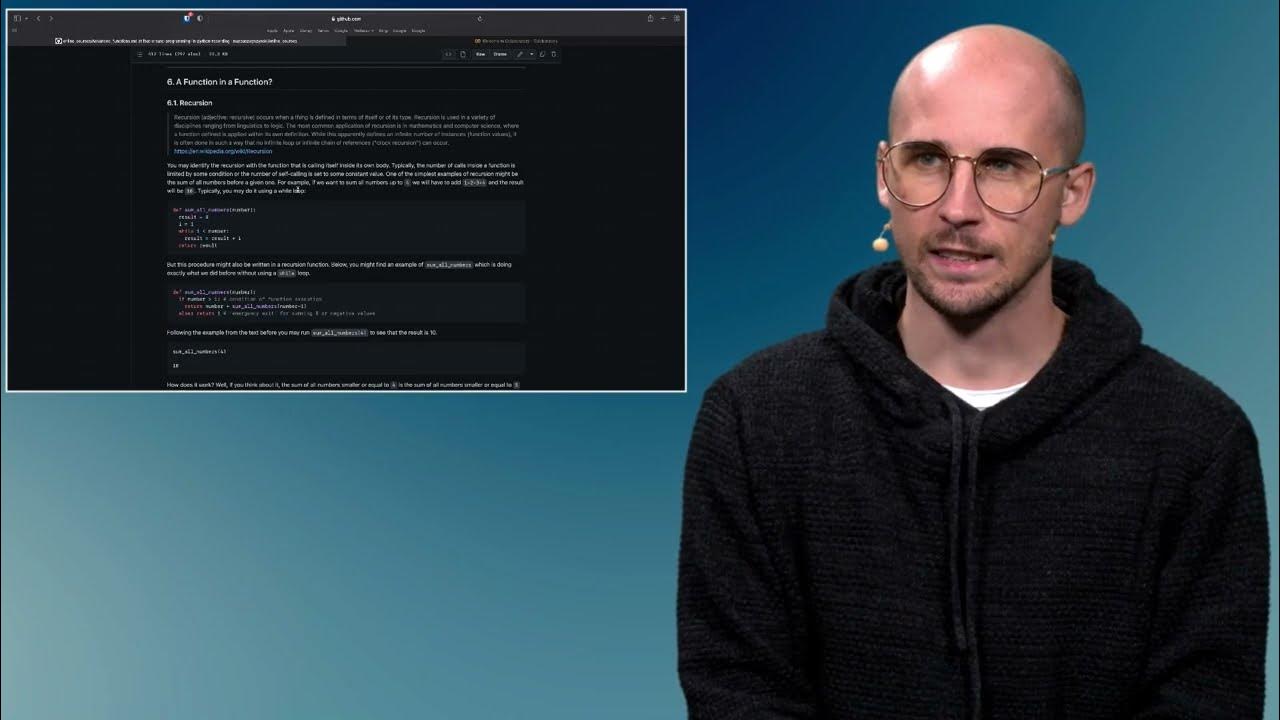 Advanced functions - Recursion - Python - YouTube