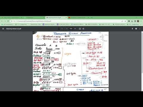 RESTORING DIVISION COMPUTER ORGANISATION AND ARCHITECTURE - YouTube