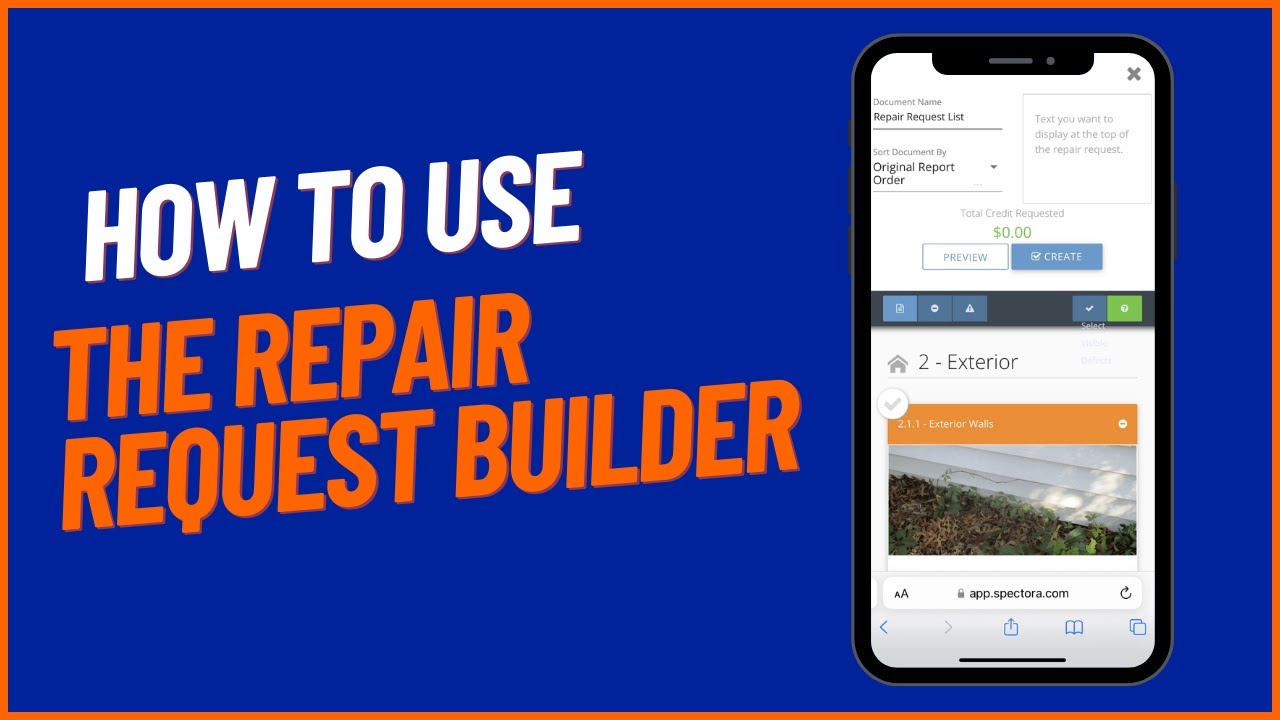 Repair Request Builder - YouTube