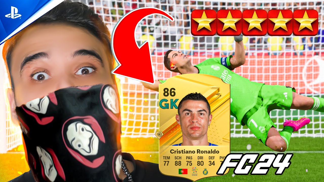 Ronaldo became the goalkeeper of the Real Madrid team in FC24_ Ronaldo ...