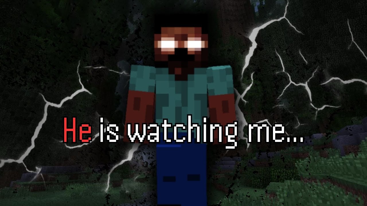 Something is watching me in the Broken Script Minecraft Mod. - YouTube