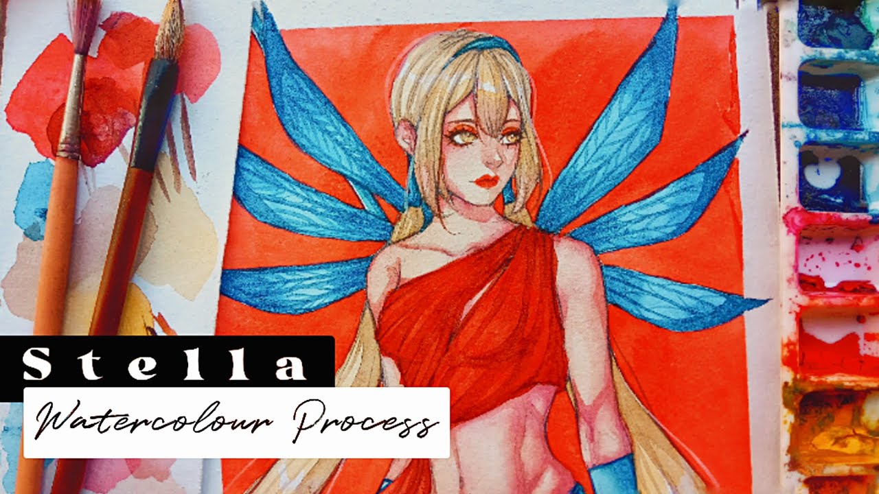 STELLA FROM WINX CLUB 🦋 (FAN ART) | Semi-Realistic Style ...