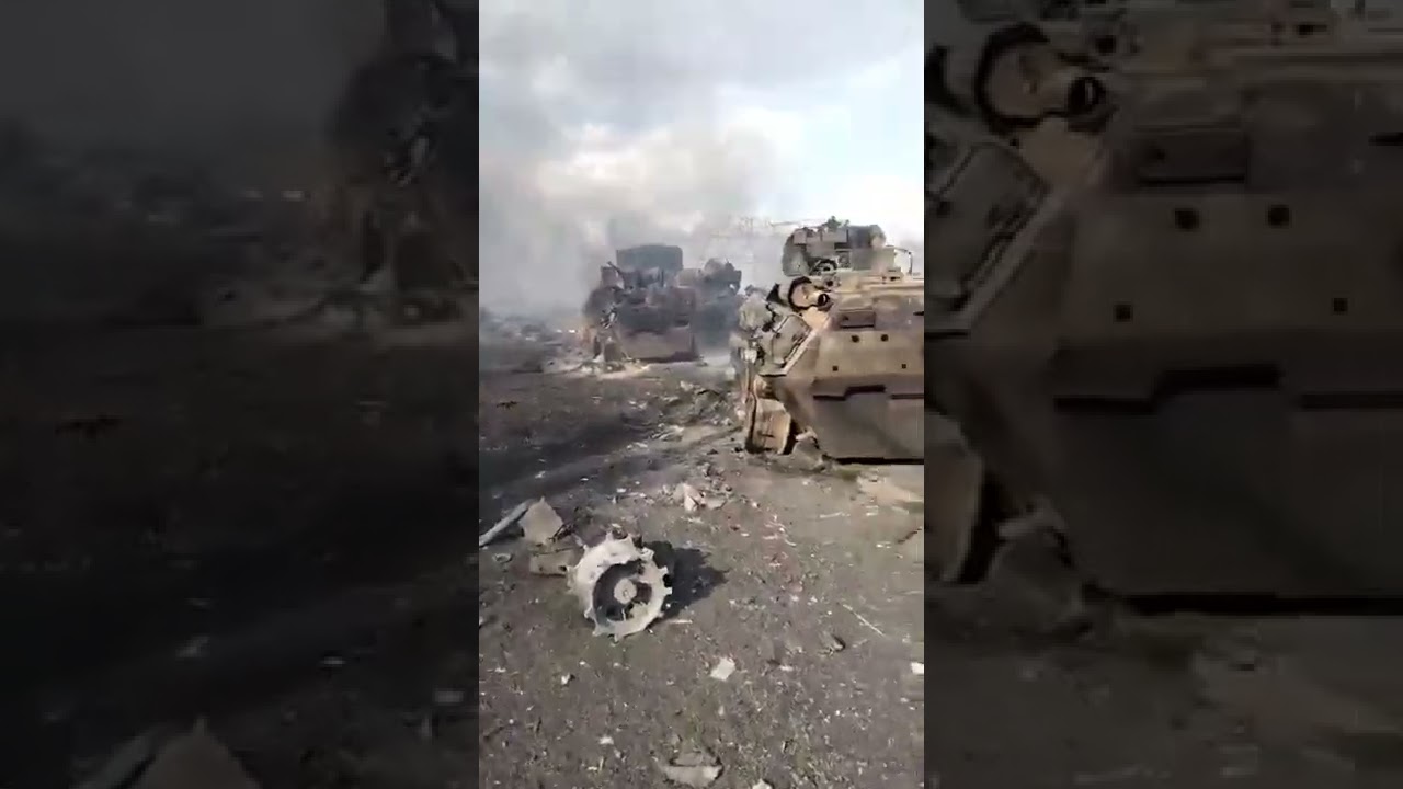 Entire Russian Armoured Column Destroyed by Ukrainian Forces in Bucha ...