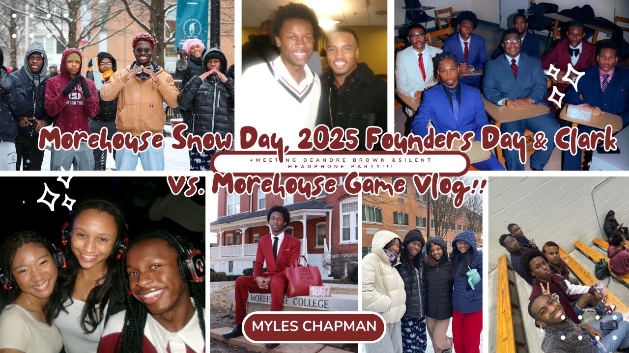 Morehouse Snow Day, 2025 Founders Day, Clark Vs. Morehouse Game Vlog ...