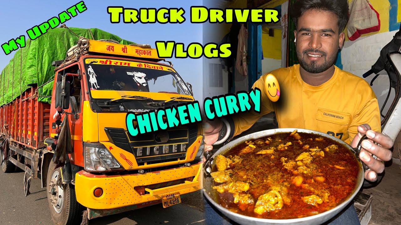 Aaj Banega special chicken curry !! Truck Driver style me Indian Truck ...