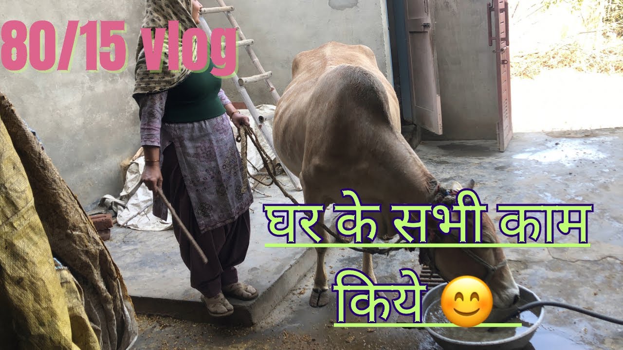 Ghar ka sara kaam kiya 😊 80 Days 80 vlogs challenge Daily vlog 15/80 vlog - YouTube