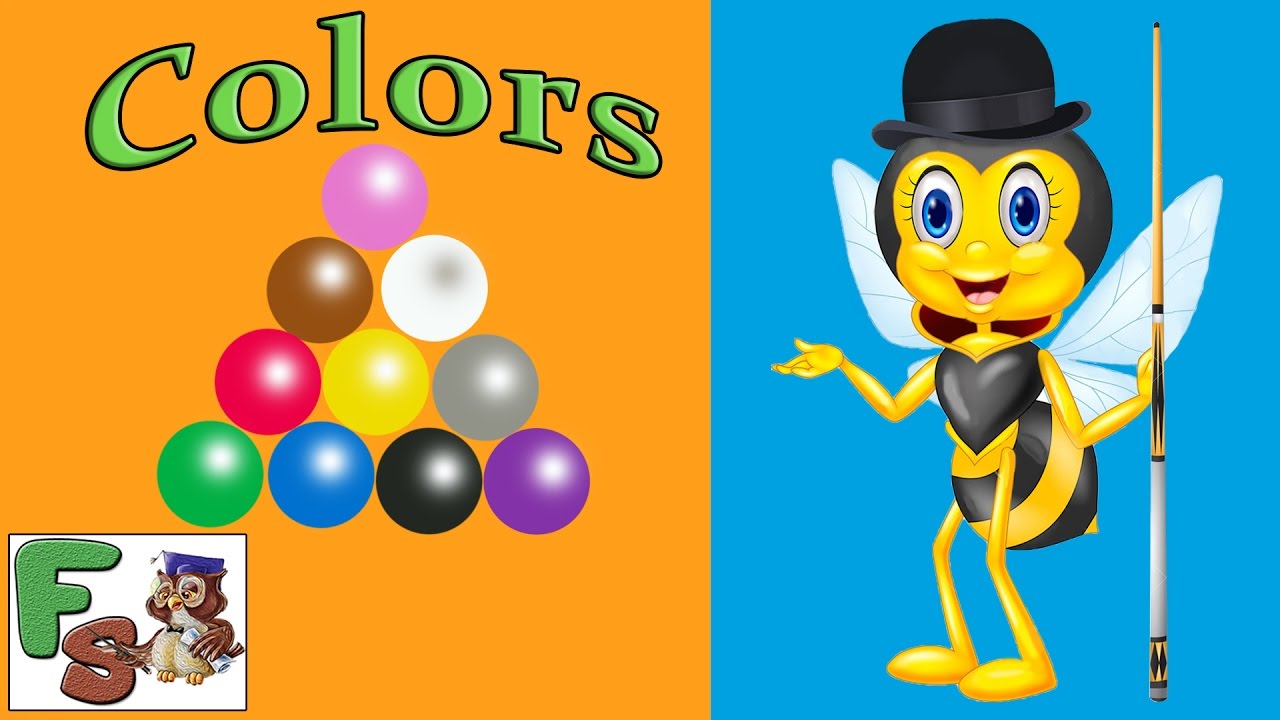 Colors for Children/ Learn Colors With Snooker/ Colors/ Snooker Game ...