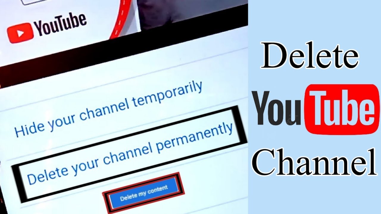 HOW TO DELETE YOUTUBE CHANNEL PERMANENTLY | YOUTUBE CHANNEL DELETE ...