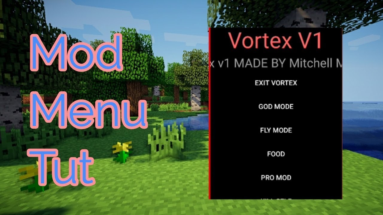 How to Code Minecraft PE Mod Menu - YouTube