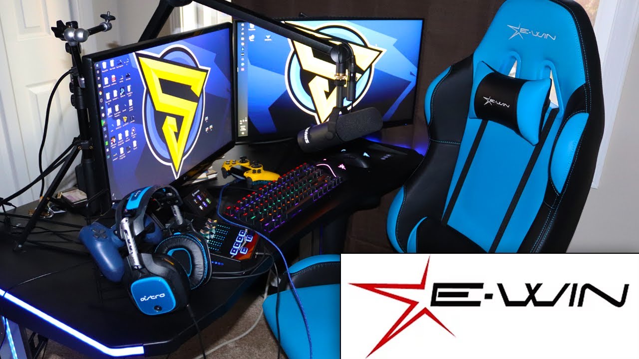 My Streaming and Gaming Setup after 2 Years! (E-Win Racing Sponsor + E ...