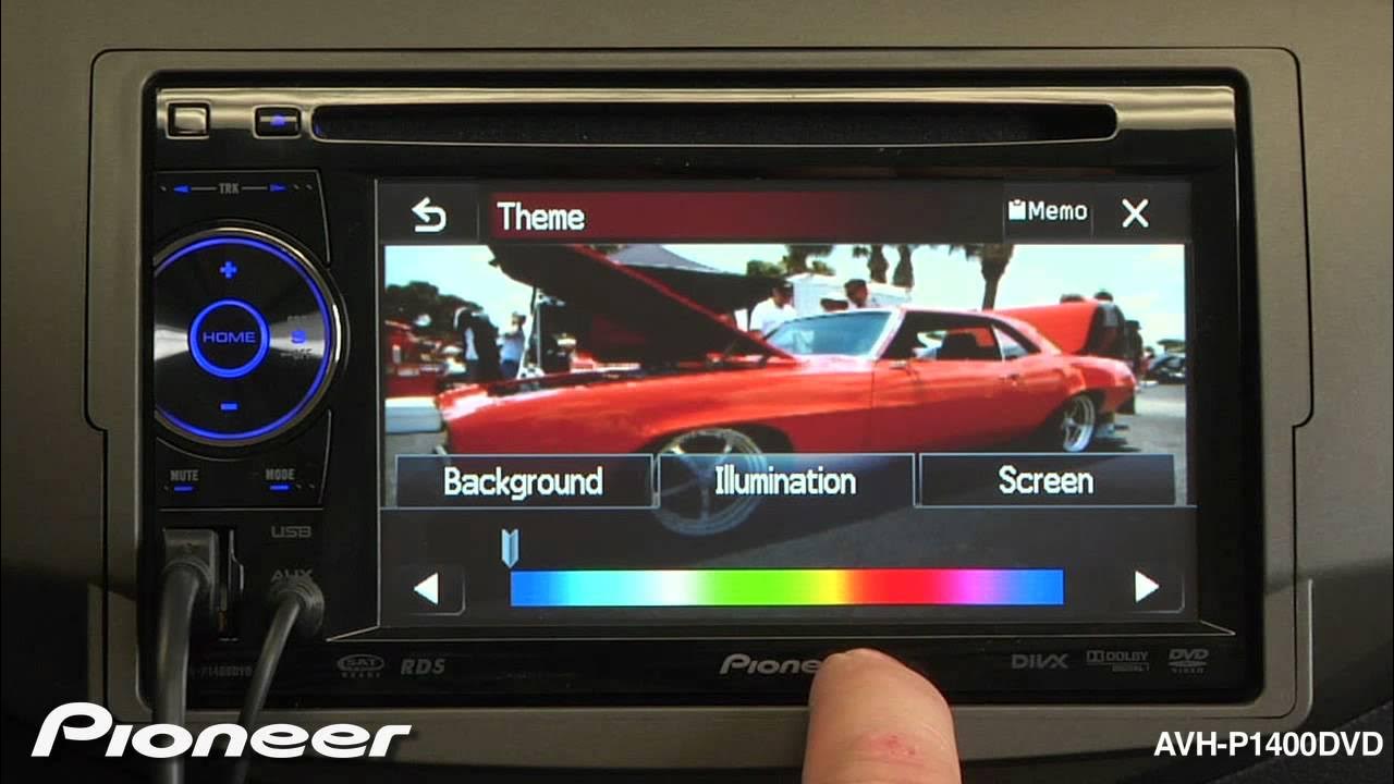 How To - AVH-P1400DVD - Custom Illumination - YouTube